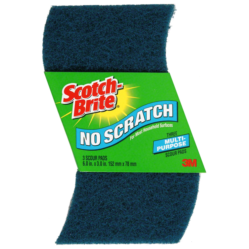 Scotch Brite Scour Pads Non Scratch 3Pk - Myrtle Beach GroceriesAhead