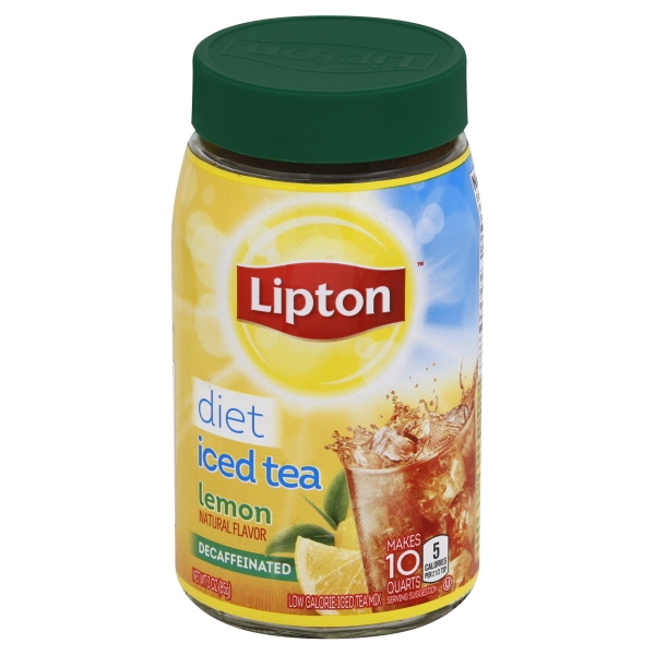 Lipton Diet Iced Tea Mix With Lemon Decaffeinated | Products | Lowes ...
