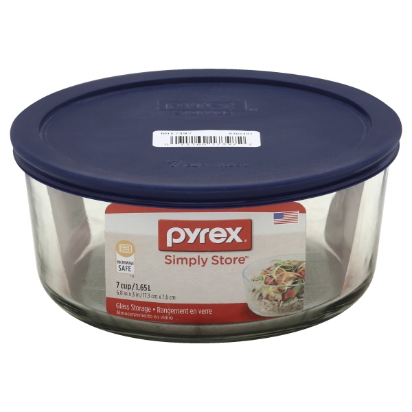Pyrex 7 Cup Round Dish with Plastic Cover | Products | Lowes Foods To ...