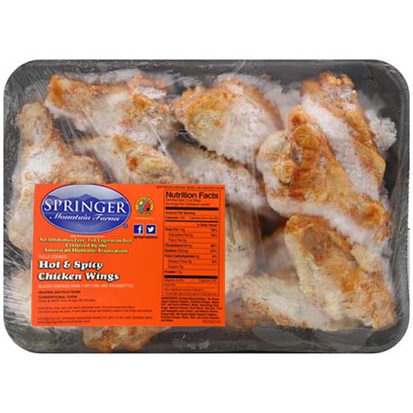 Springer Mountain Farms Buffalo Style Chicken Wings (Avg. 2.25lb ...